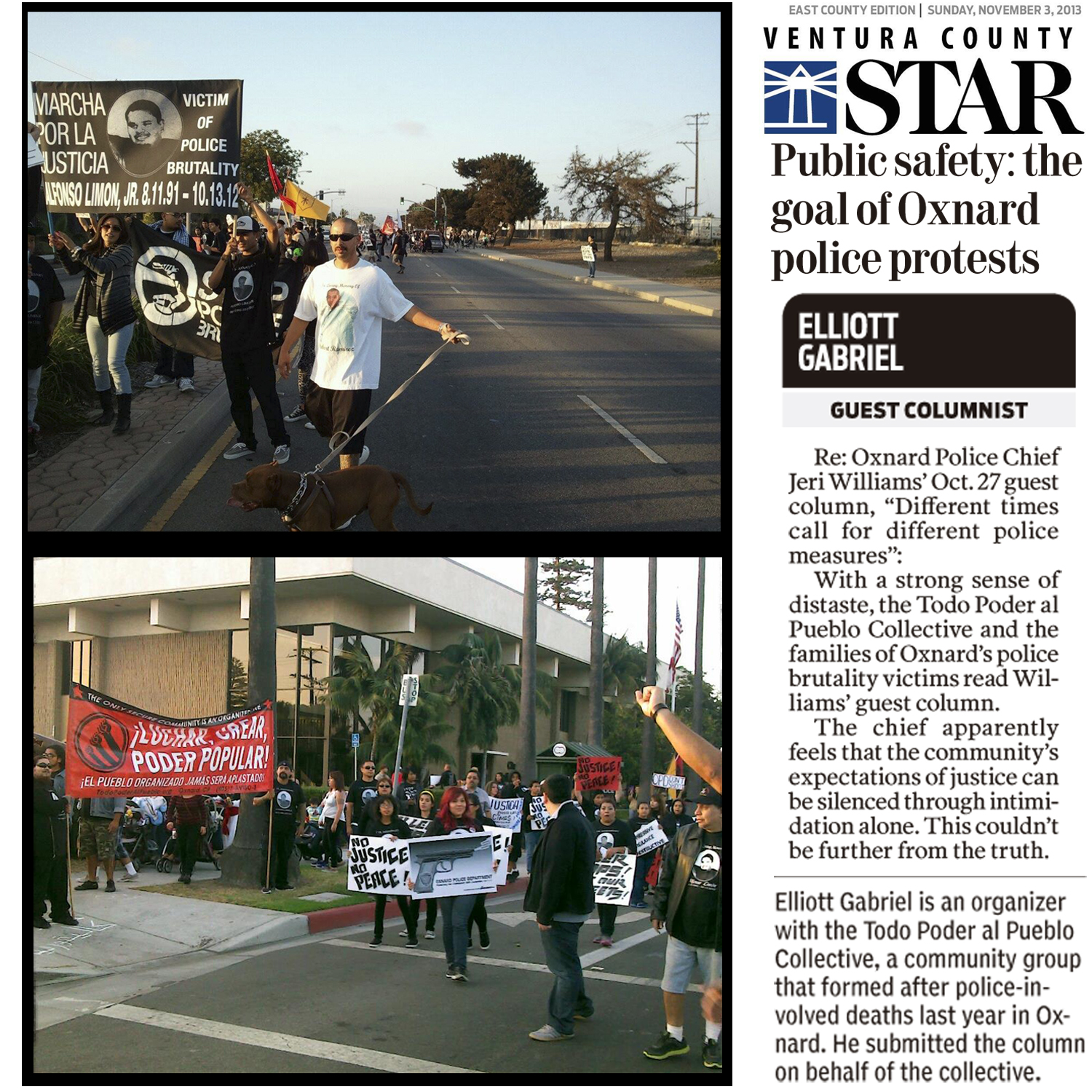 Response to Chief Williams: “Public Safety” the goal of Oxnard protests ...